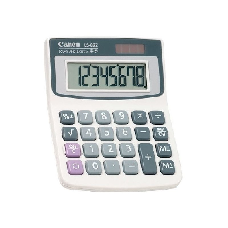 Canon Ls82Z Desktop Calculator 8 Digit Dual Power