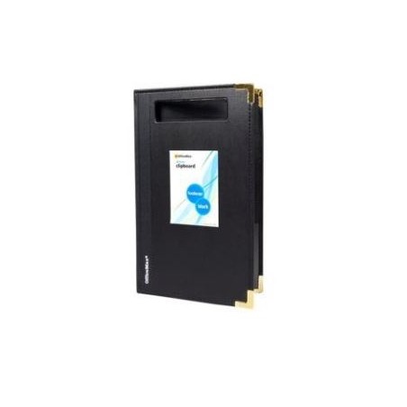 Officemax Deluxe Clipboard Folder Foolscap Black